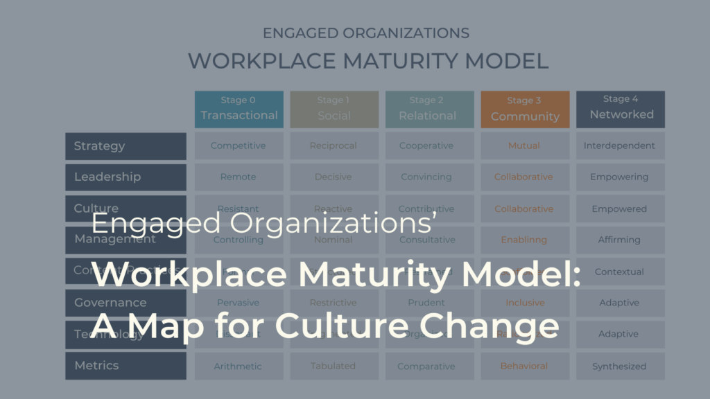 Workplace Maturity Model: A Map for Culture Change - Engaged Organizations